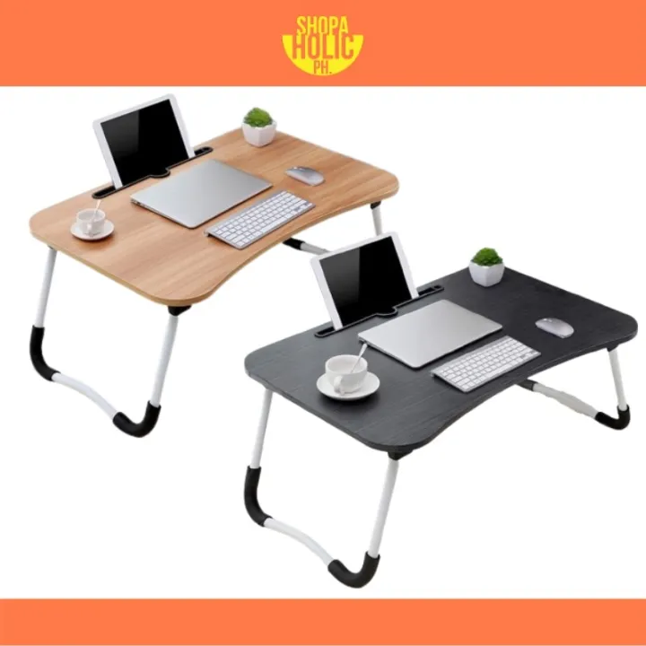 SUP OFFICE Wooden Portable Laptop Table Foldable Desk Table Wooden ...