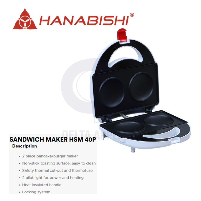 Hanabishi Pancake Maker Sandwich Maker Non Stick Original 1 Year ...