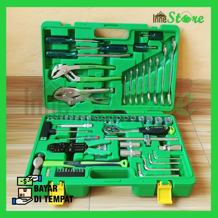 Tekiro Tool Set 100 Pcs / Tekiro Mechanic Tools 100 Pcs | Lazada Indonesia