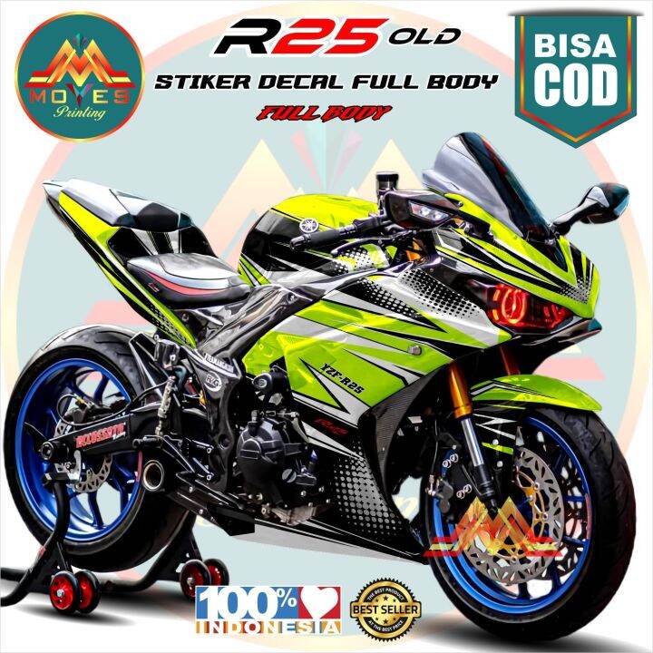 ⭐⭐⭐⭐⭐Decal Sticker Full Body - Decal Stiker Motor Yamaha R25 Racing ...