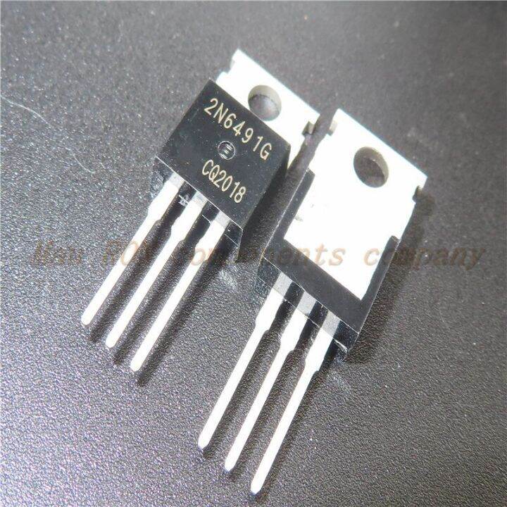 10 ชิ้น / ล็อต Spot 2N6491G 2N6491 TO-220 PNP Transistor Power Tube 90V ...