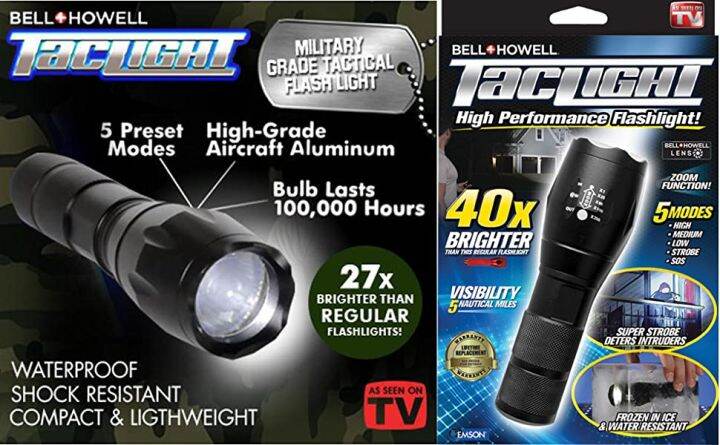 TACLIGHT HIGH POWERED FLASHLIGHT 40X BRIGHTER | Lazada PH