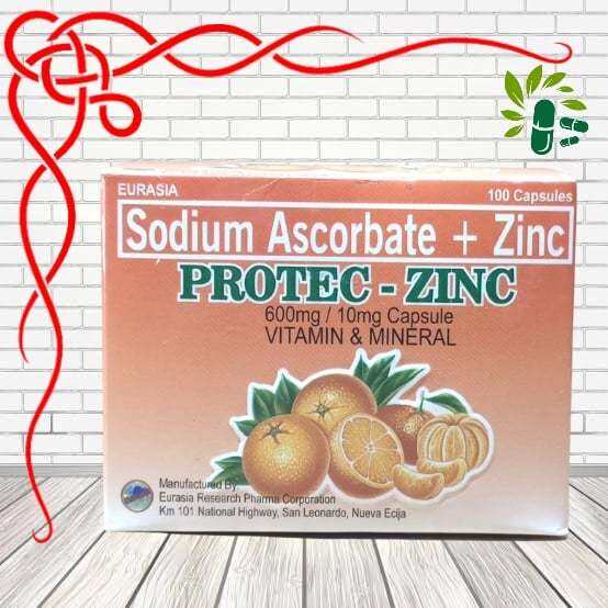 PROTEC - ZINC (Sodium Ascorbate + Zinc) 100 Capsules | Lazada PH