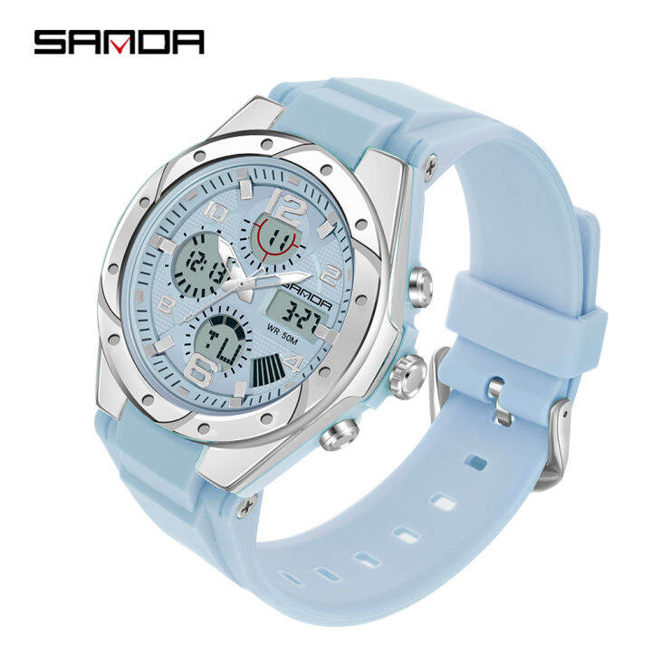 SANDA Luxury Brands Male Female Students Fashion Sport Watch Waterproof ...