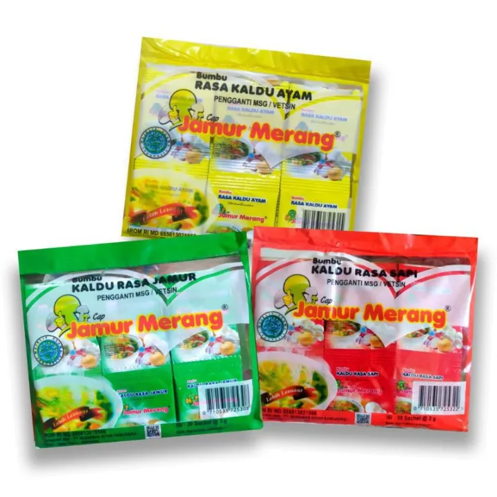 KALDU JAMUR MERANG ORIGINAL 30 SACHET PENGGANTI MSG / KALDU JAMUR ...