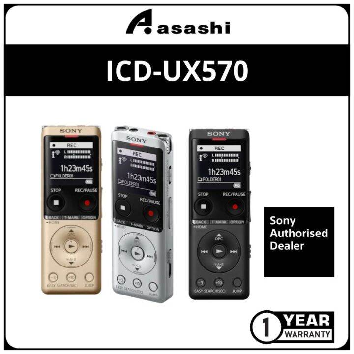 Sony ICD-UX570 4GB Recorder UX570 | Lazada