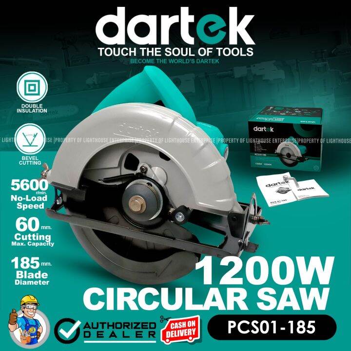DARTEK UK 1200W 185MM Circular Saw (PCS 01-185) LIGHTHOUSE ENTERPRISE ...