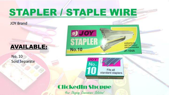 JOY Stapler / Staple Wire / No.10 / No. 35 School Supplies Stationery ...