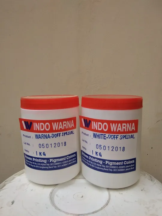 Cat Sablon / Pasta Sablon WARNA/PUTIH DOFF SPECIAL - Putih | Lazada ...