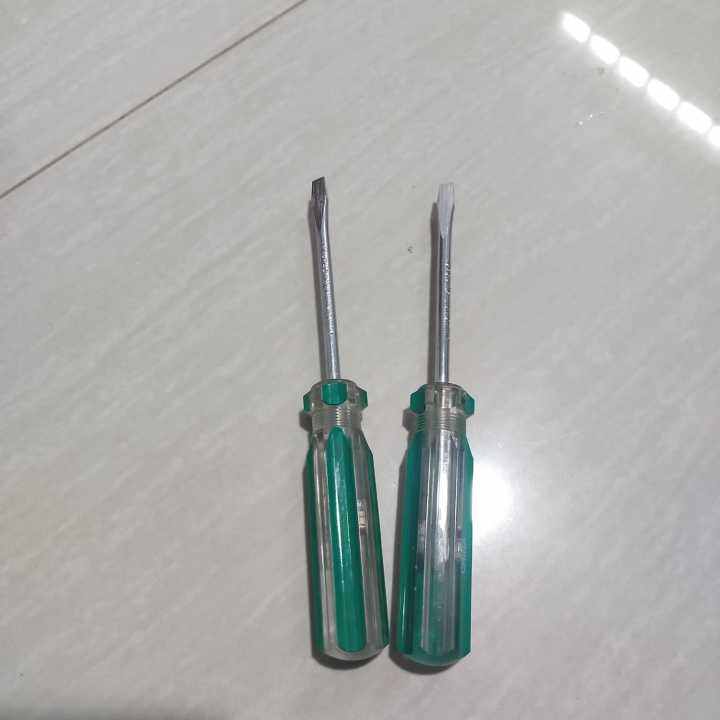 SALE!! Obeng Minus 3inc Hijau Transparan (Sedikit Berkarat) | Lazada ...