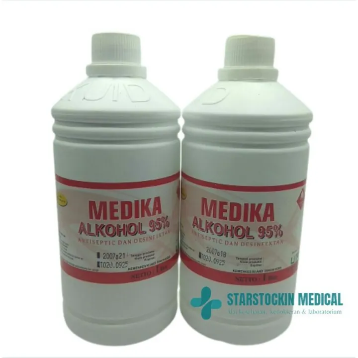 Alkohol 95% Medika Antiseptik dan Desinfektan 1 Liter | Lazada Indonesia
