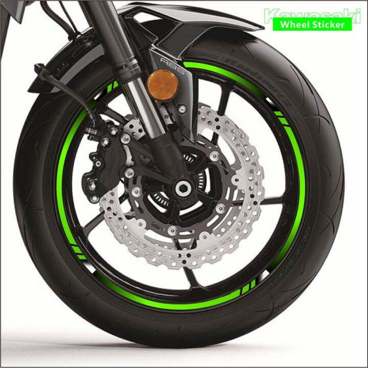 Motorcycle Wheel Stickers For Kawasaki Z750 Z800 Z650 H2r Z900 Z1000
