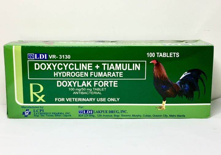 [SOUTH VET] DOXYLAK FORTE TABLET - Antibacteria for Gamefowls -- Para ...