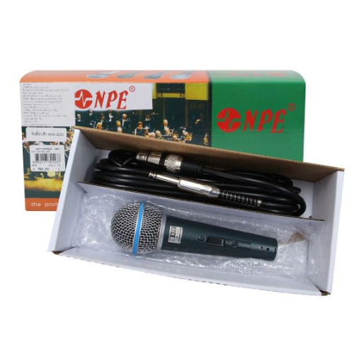 NPE SM-58A | ไมค์สาย ไมโครโฟนแบบ Dynamic Uni-Directional พร้อมสาย จัดส่งด่วนทันที ! | Lazada.co.th