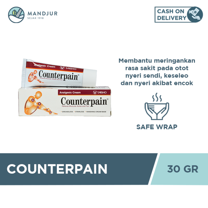 Counterpain 30 Gr - Topikal Analgesik untuk Nyeri Sendi, Nyeri Otot ...