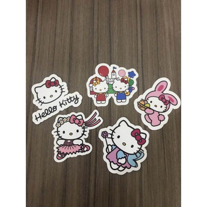 HELLO KITTY LAMINATE GLITTER OR GLOSSY LAMINATE FINISH STICKER PACK ...