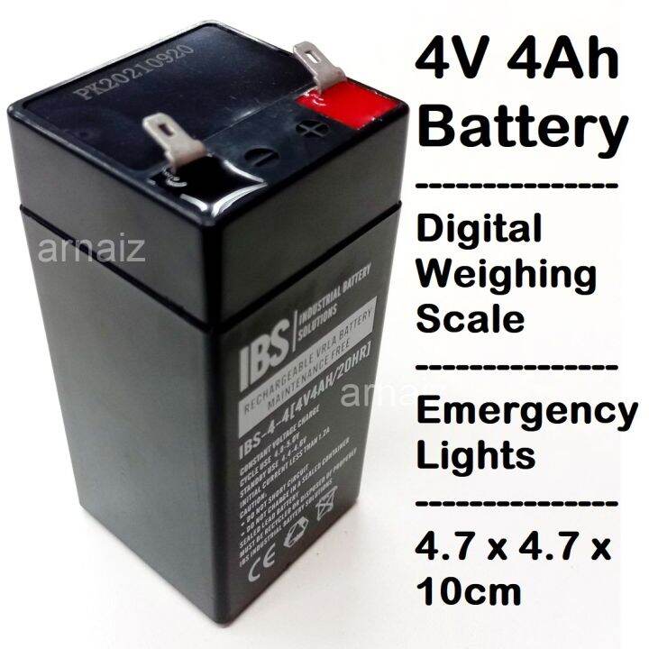 Rechargeable Lead Acid Battery 4V4Ah 4 Volts Battery 2FM4 Batteries 4V 4.5Ah 4V4.0Ah 4V 4Ah ...