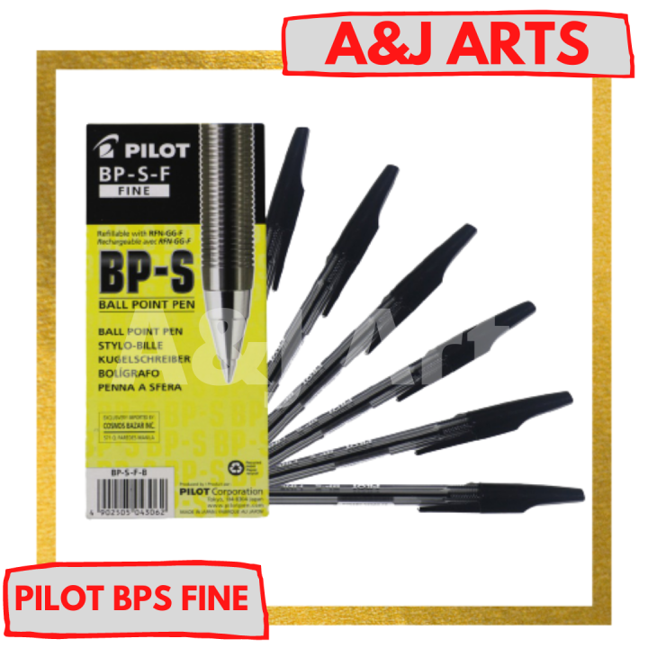 Pilot BP-S Fine Ballpen Pilot BPS Black Red Blue Ballpen Pilot Pen ...
