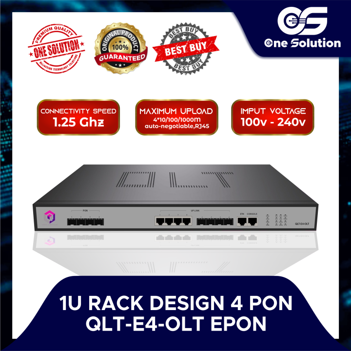 1U Rack Design QLT-E4-OLT Epon Olt 4 Pon 8G Uplink Ports Supports Up to ... 1U Rack Design QLT-E4-OLT Epon Olt 4 Pon 8G Uplink Ports Supports Up to ...