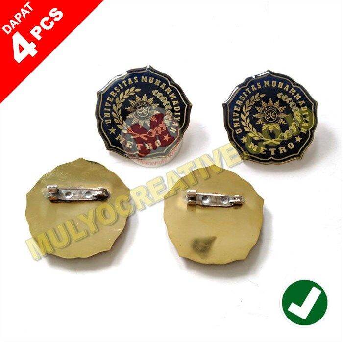 Pin Bros Logo Universitas Muhammadiyah Lencana Atribut Kampus / 4pcs ...
