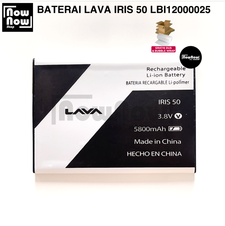 Baterai Lava Iris 50 LBI12000025 Double Power Batre Batrai Battery HP Lafa LBI 12000025 | Lazada ...
