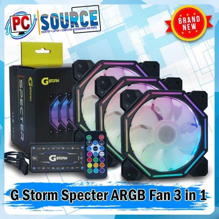 TGEARS Keytech Storm X3 PRO Music Sync ARGB RGB Fans 3in1 Package | 3x ...
