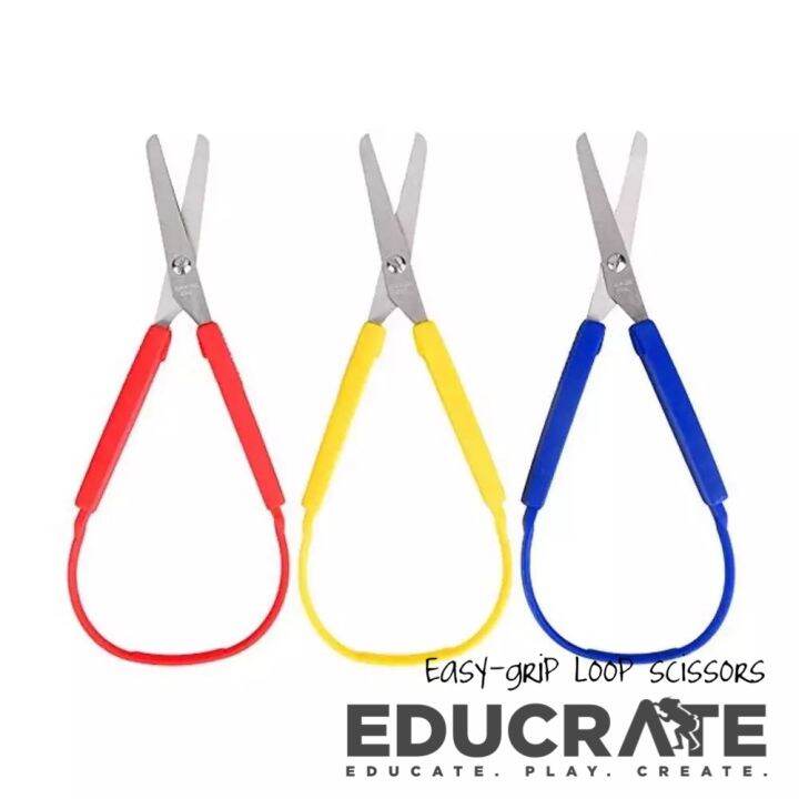 EducratePH Easy Grip Loop Scissors for Kids / Occupational Therapy ...