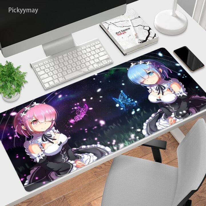 mm Mouse Pad Large Rubber Gamer Anime Re Zero Kawaii Computer Table ...