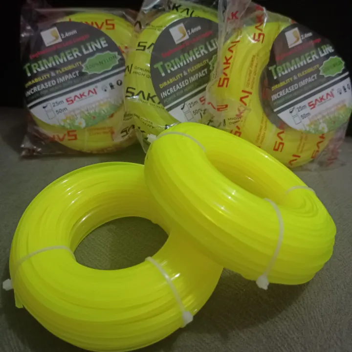 Sopo Ngiro 25 Meter Tali Nilon Pemotong Rumput Trimmer Line Senar ...