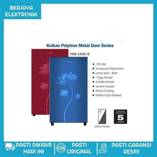Kulkas 1 Pintu Polytron PRB 159 R/B Low Watt 150 Liter | Lazada Indonesia