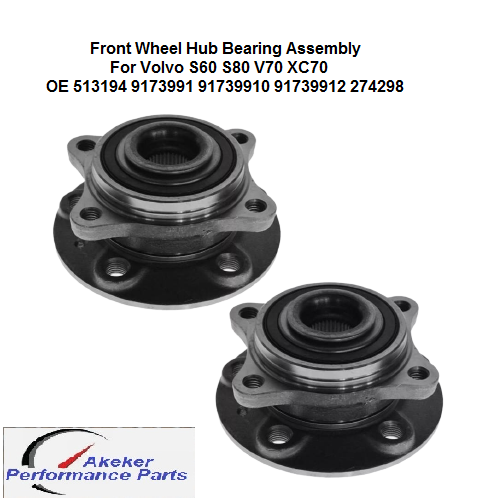 GF17 Front Left Right Wheel Hub Bearing Assembly For Volvo S60 S80 V70 ...