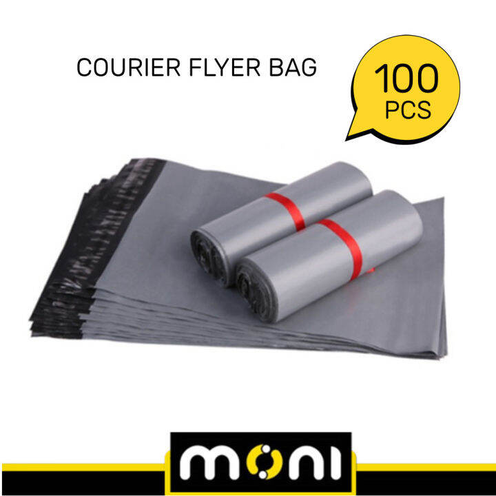 Silver Grey Courier Flyer Bag 100 pcs | Lazada