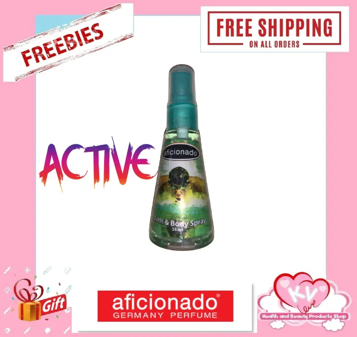 Aficionado Active Bath and Body Spray 55ml (Cologne) | Lazada PH
