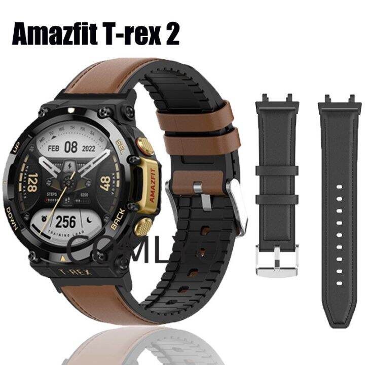 สําหรับ Xiaomi Amazfit T-rex 2 T rex 2 2022 สายนาฬิกาสมาร์ทวอทช์ หนัง ...