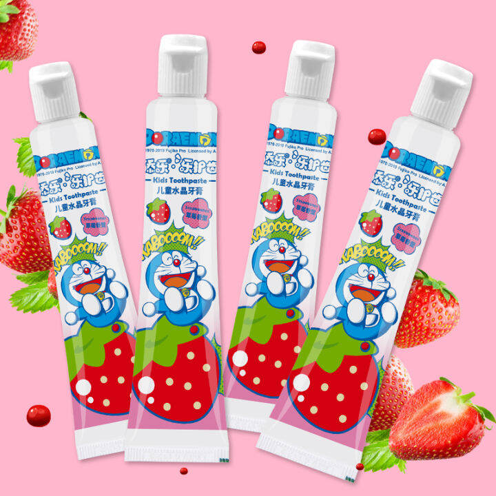 Tianle Doraemon children's toothpaste and toothbrush set 3 A 12-year ...