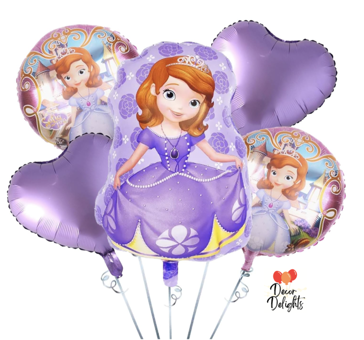 Decor Delights "Sofia the First" theme Birthday Party Decoration Set, Sofia the First Balloons ...
