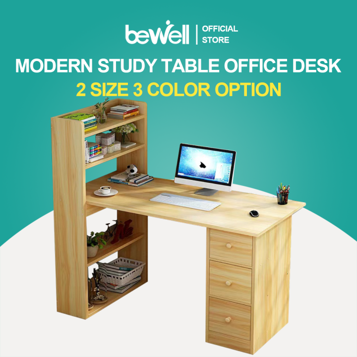 Bewell Computer Desktop Table Home Simple Economic Student Desk Large Space Office Writing Desk ...