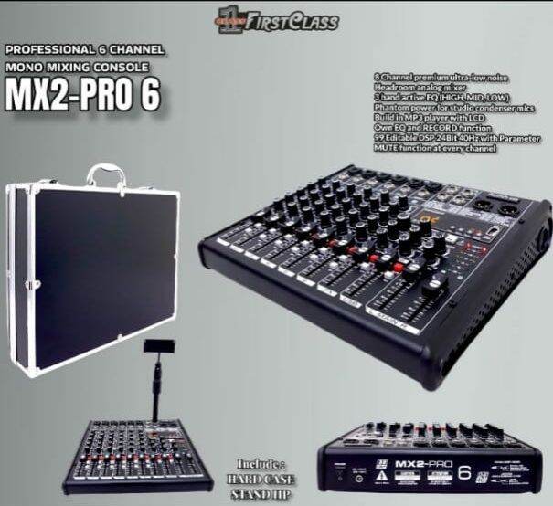 Mixer Audio Firstclass MX2 Pro 6 Original 6 Channel | Lazada Indonesia