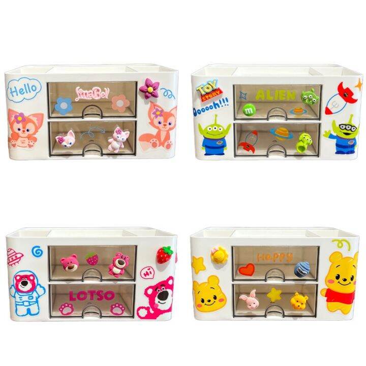 Disney Winnie Pooh Alien Linabell Lotso Storage Box Anime Cute Cartoon ...