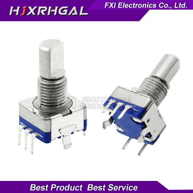 5PCS Half axis rotary encoder, handle length 15mm code switch/ EC11 ...