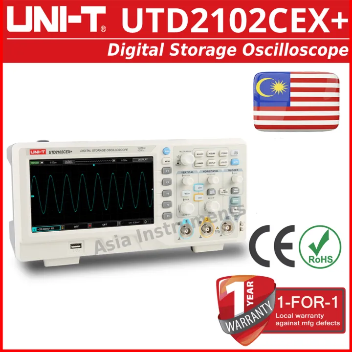 Uni-T UTD2102CEX+ Digital Storage Oscilloscope | Lazada