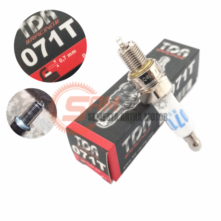 Busi Motor Mio Supra Grand Vega Smash KLX TDR Spark Plug Twin Iridium ...