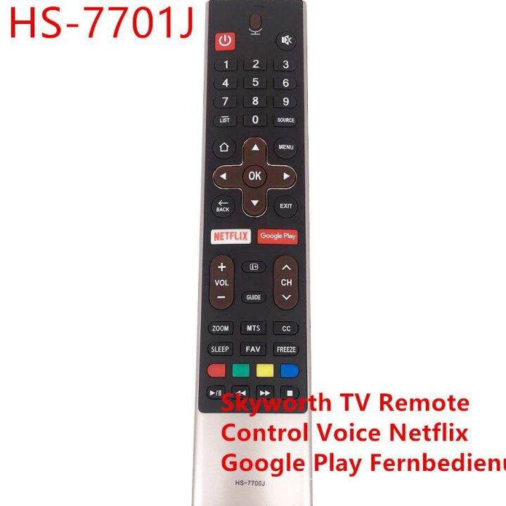 New Original Skyworth HS-7701J TV Voice Remote Control LCD Netflix ...