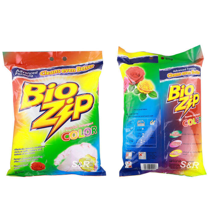 Bio-Zip Detergent Powder Color 6kg | Lazada PH