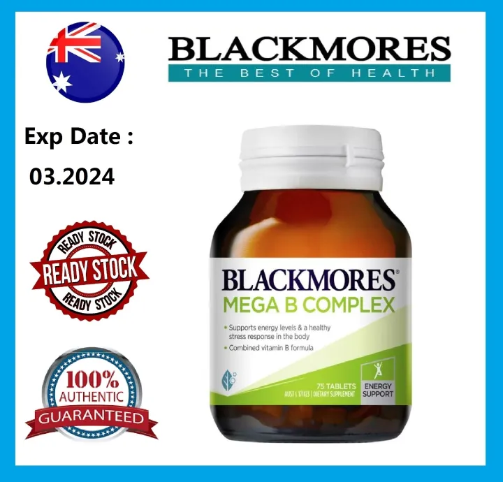 Blackmores Mega B Complex 75 Tablets | Lazada