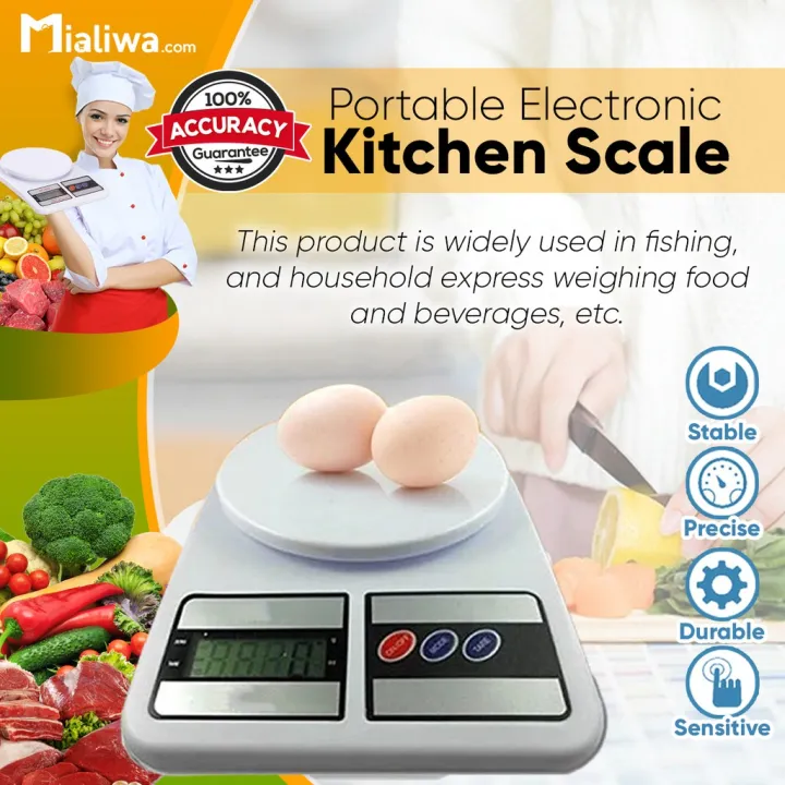 Digital Electronic Kitchen Weighing Scale Timbangan For Food, LCD ...