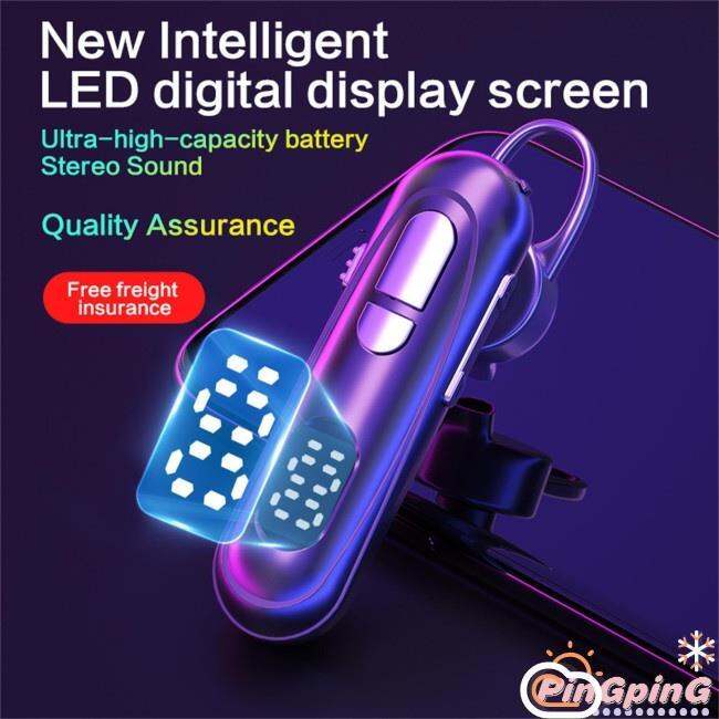PING Car Business Ear-mounted Bluetooth-compatible Headset Ultra-long ...
