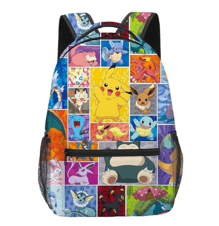 New Pokemon Student Backpack Pikachu Anime Primary and Secondary School ...