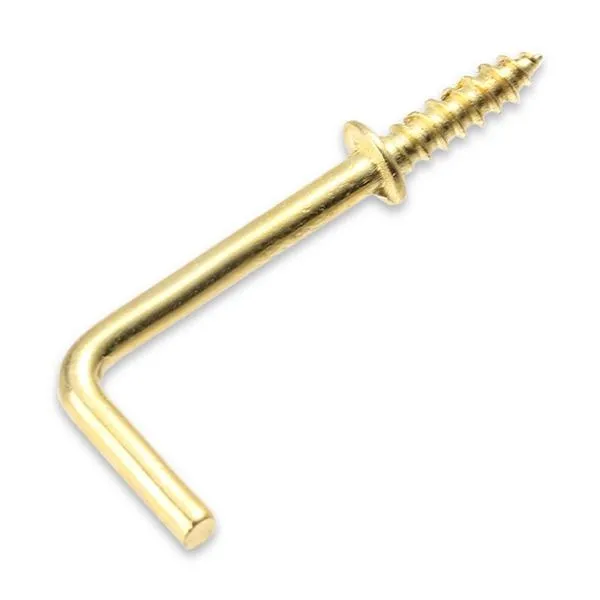 Brass Plated Square Hook 2" 10pcs | Lazada PH