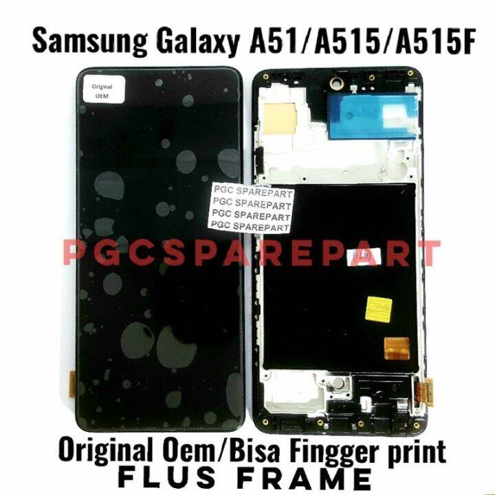Original Oem LCD Touchscreen Fullset + Frame Samsung Galaxy A51 A515 ...